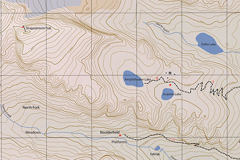747 - Amphitheater Lake Map & Guide - Metro to Mountain Journal